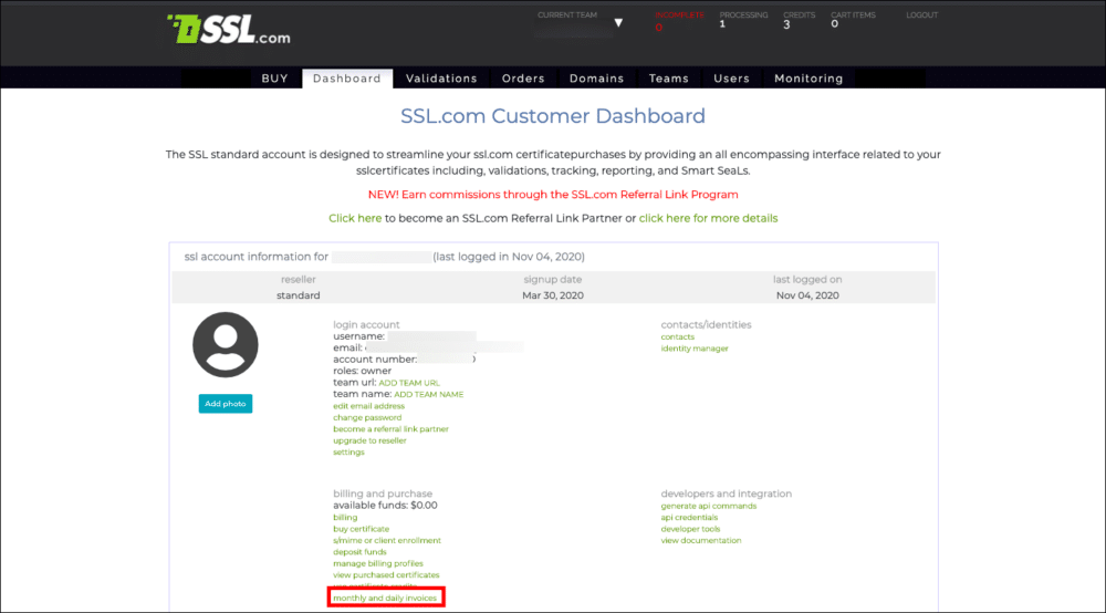 Make a Payment with SSL.com's Invoicing Feature - SSL.com