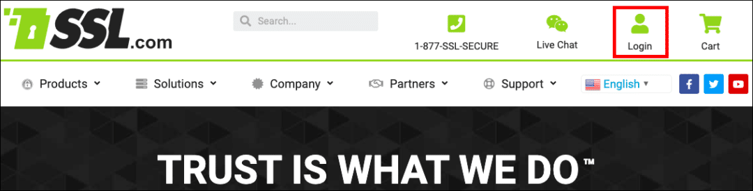 Your SSL.com Account - the Dashboard - SSL.com