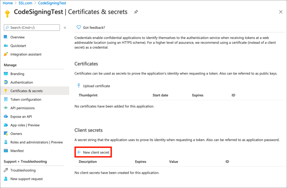 Code Signing with Azure Key Vault - SSL.com