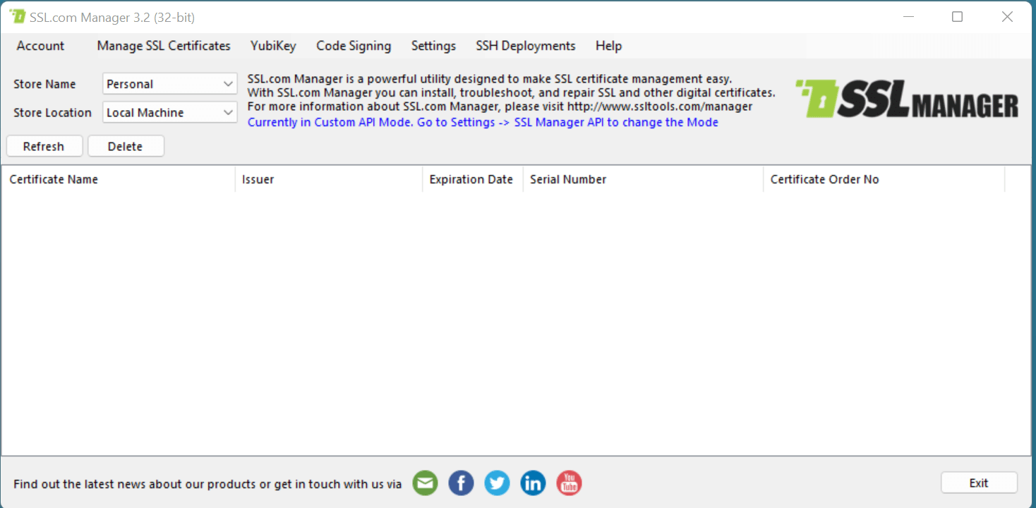 SSL Manager - SSL.com