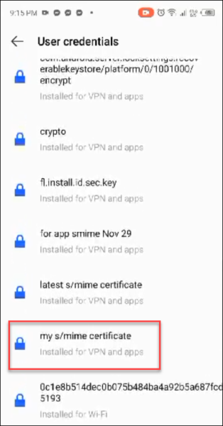 S/MIME Android Installation Guide - SSL.com